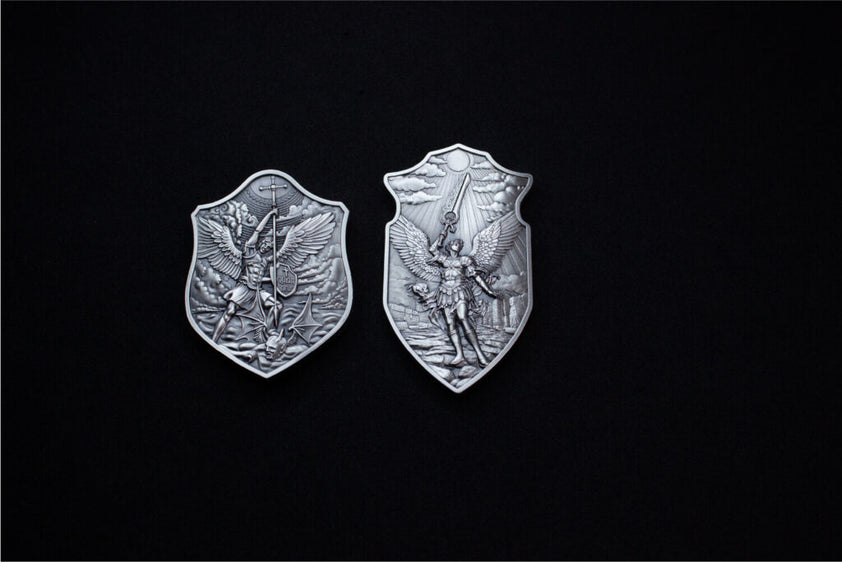 KOMSCO South Korea 2025 The Shield of St. Uriel .999 2 oz Silver Shape ...