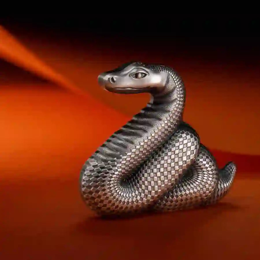 Mongolia 2025 1000 Togrog NIMBLE SNAKE Lunar Collection 1 Oz Antique S ...