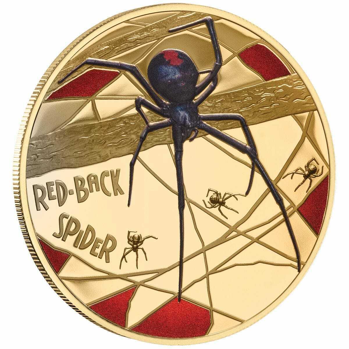 Niue 2020 Red-back Spider $500 Proof 5oz Gold Coin Minted – FORTYMILLION