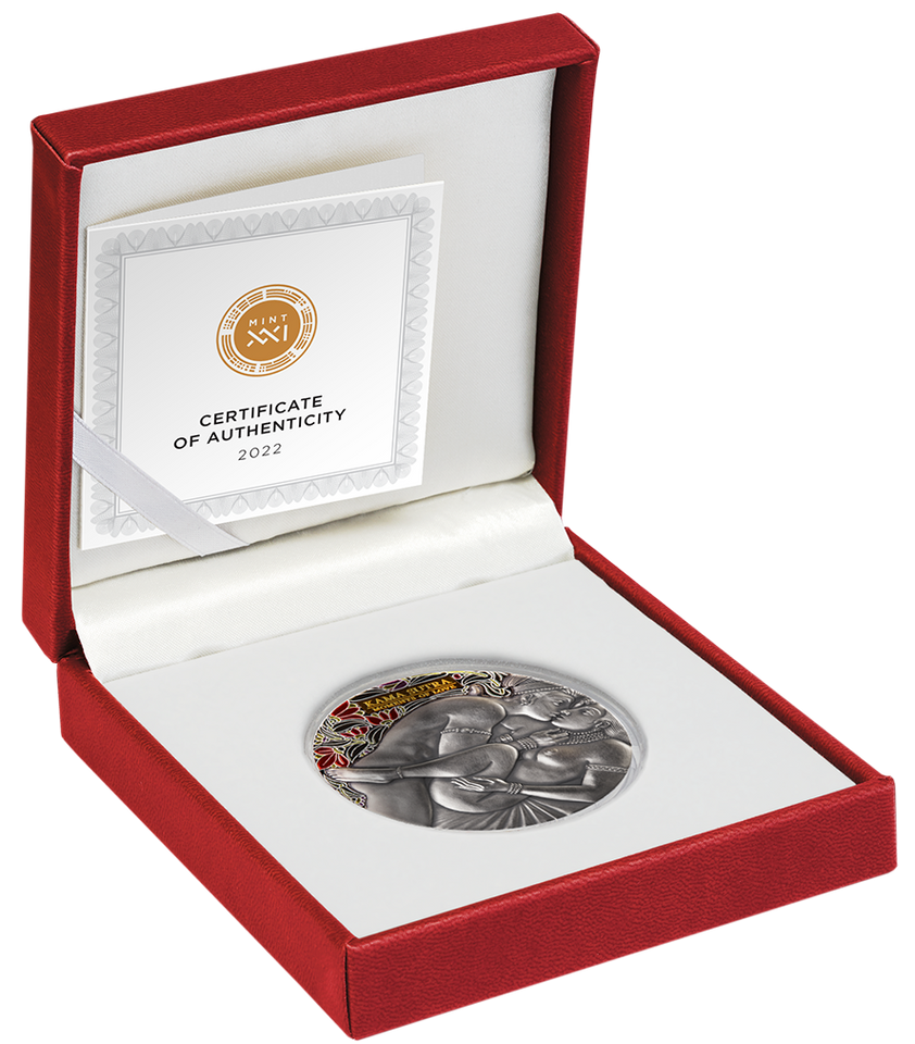 Cameroon 2022 3000 Francs CFA Kama Sutra IV Moments of Love 3 oz Silve ...